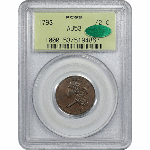 1793 Liberty Cap ½¢ PCGS 5194867 • Coin Rarities Online