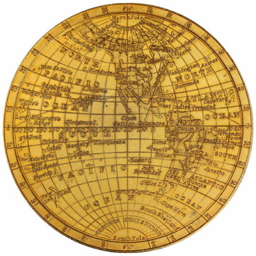 (Ca. 1820) World Map Medal PCGS 44686272 • Coin Rarities Online