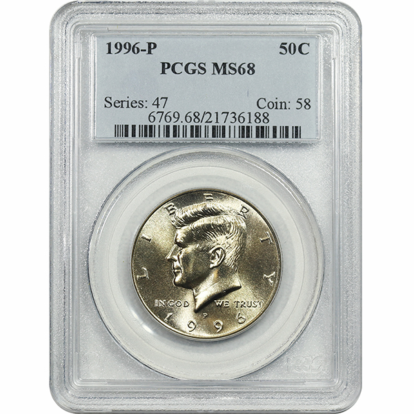 Collectors Corner - 1996-P 50C MS68 PCGS - #65756173