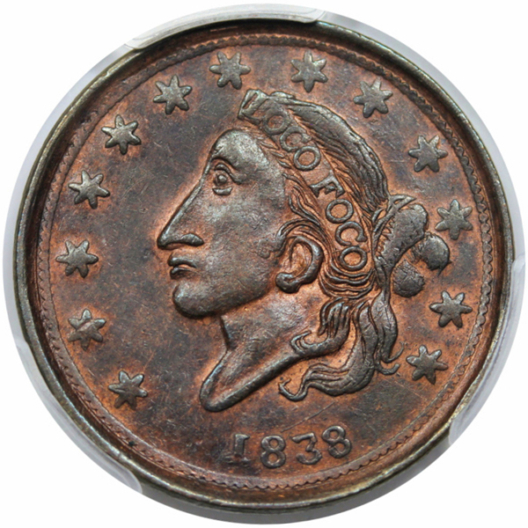 1838 Loco Foco Token PCGS 43867700 • Coin Rarities Online