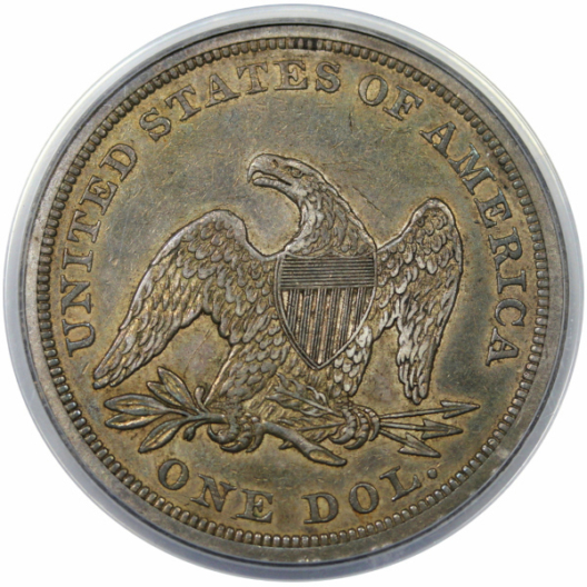 1843 Liberty Seated $1 PCGS 19384010 • Coin Rarities Online