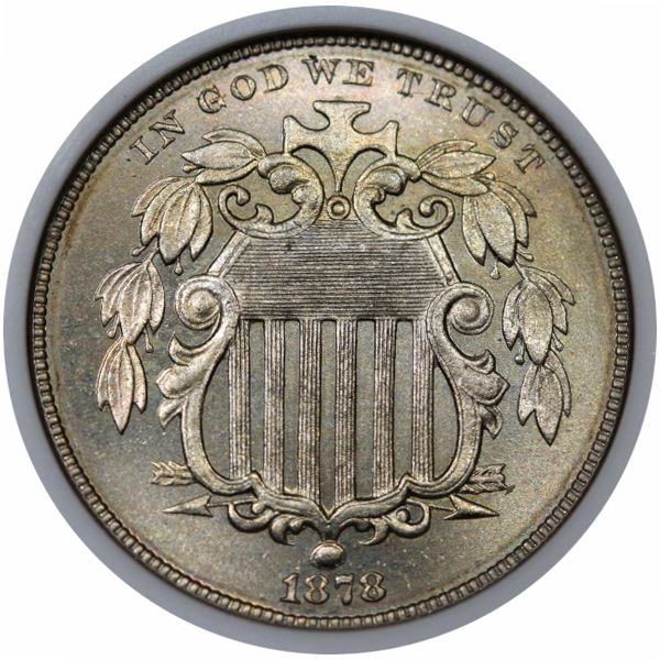 1878 Shield 5¢ NGC 134435-001 • Coin Rarities Online
