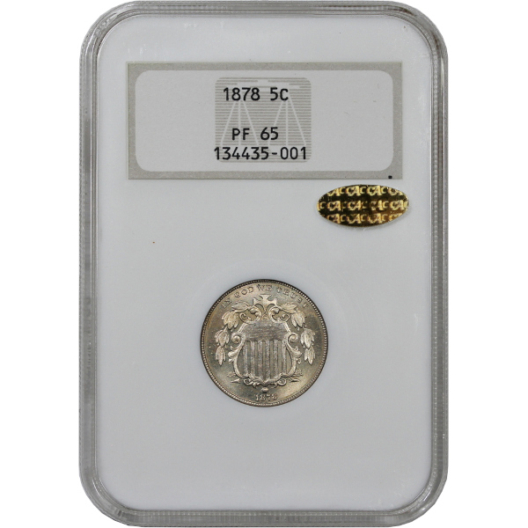 1878 Shield 5¢ NGC 134435-001 • Coin Rarities Online