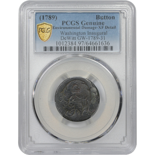(1789) Washington Button PCGS 64661636 • Coin Rarities Online