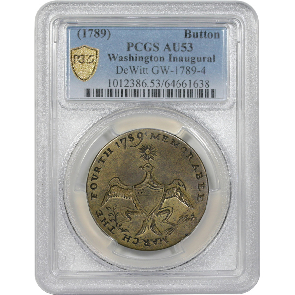 1789 Washington Button PCGS 64661638 • Coin Rarities Online
